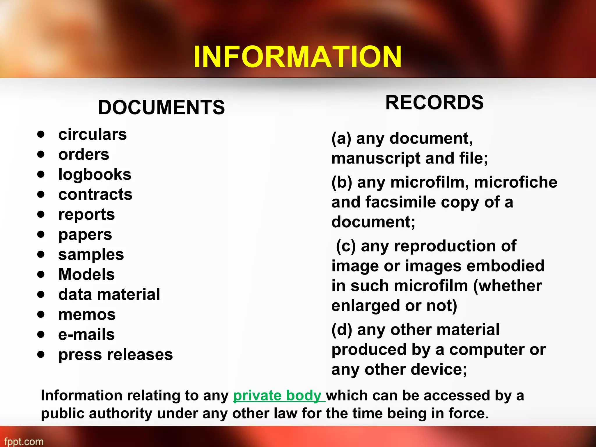 Right To Information Act, Hospital :: Hospiad | PPT