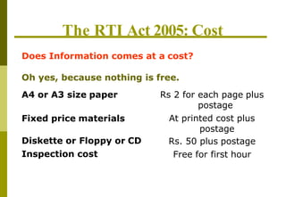 RTI Act | PPTX