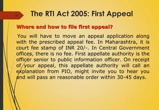 RTI Act 2005 | PPT