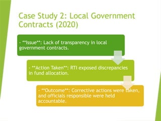 RTI_Act_2005_Telangana is applicaiton of rti understanding | PPTX