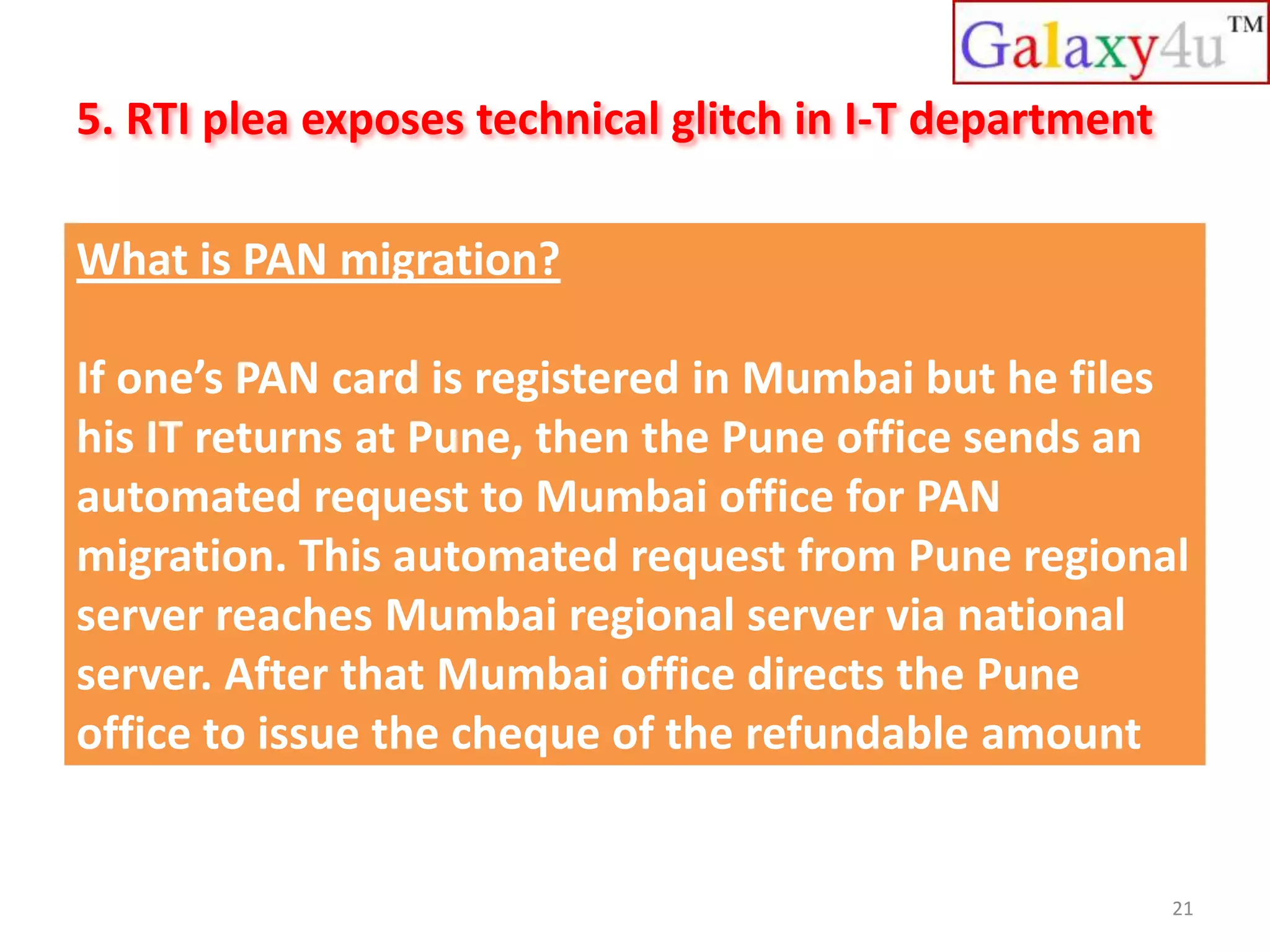 Right to Information (RTI) Case Studies | PPTX