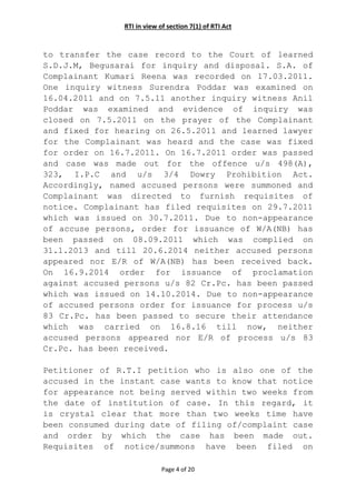 RTI dated 22.04.2018 against Department of Justice | PDF