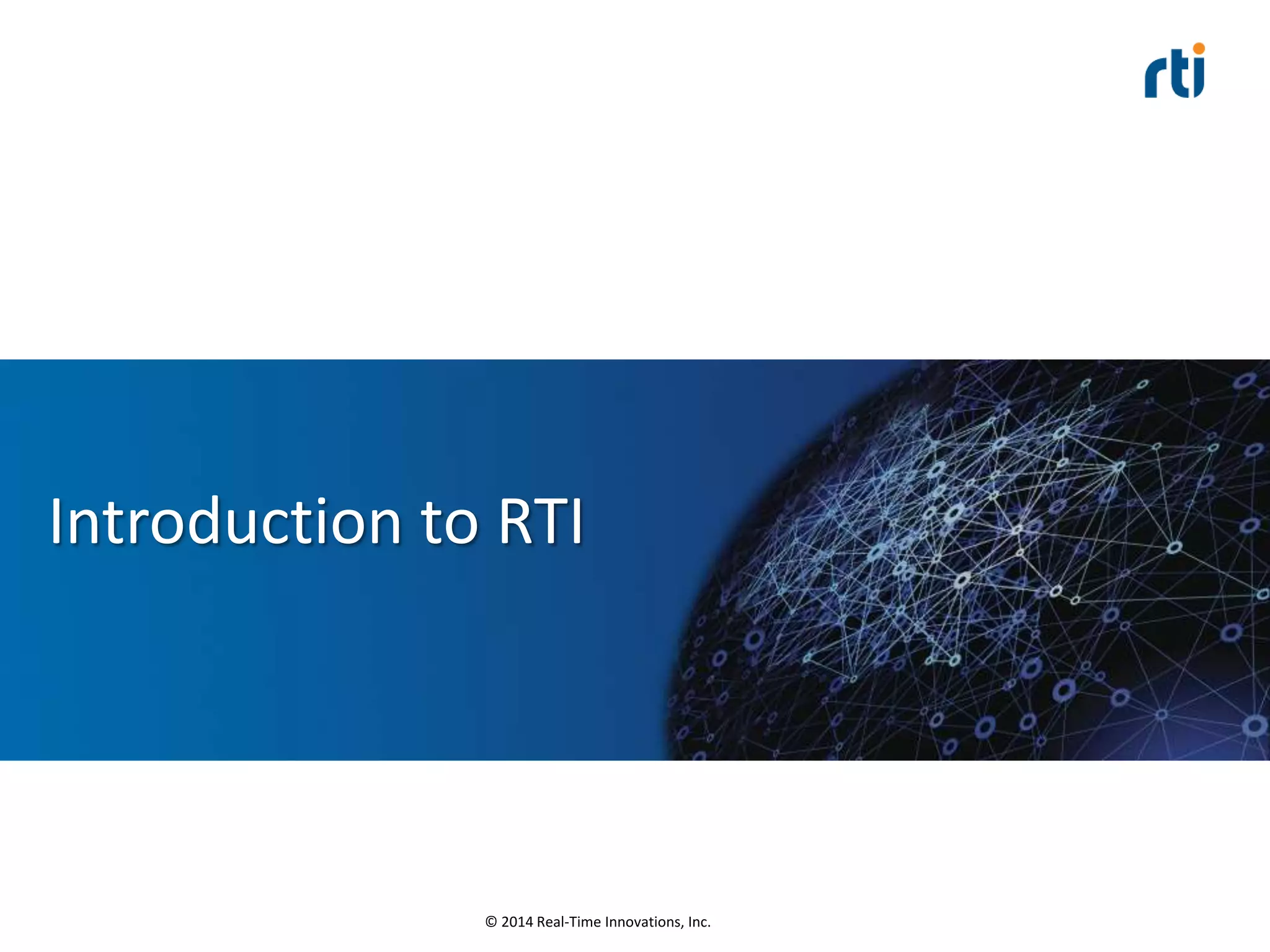 Introduction to RTI DDS | PPTX