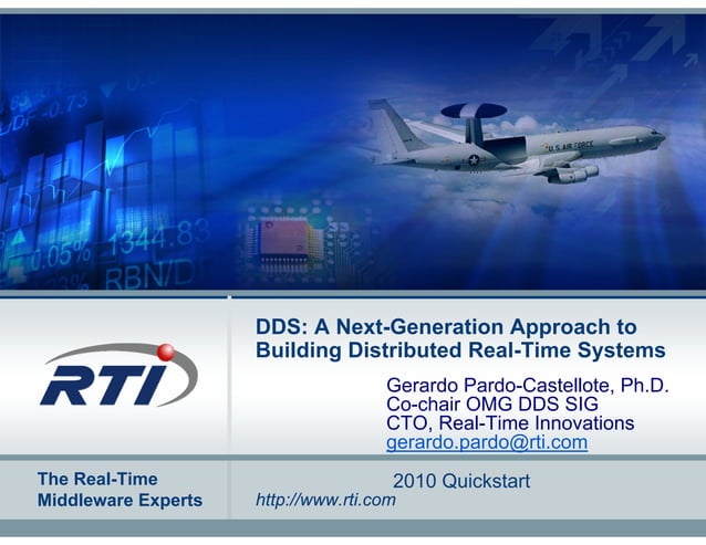 RTI Data-Distribution Service (DDS) Master Class - 2010 | PPT