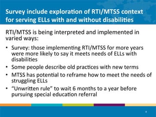 Response to Intervention and English Learners- Rinaldi | PPT