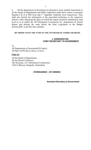 Rti go annexure-1 | PDF