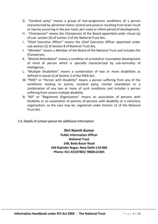 RIGHT TO INFORMATION MANUAL 2018 uploaded T James Joseph Adhikarathil ...