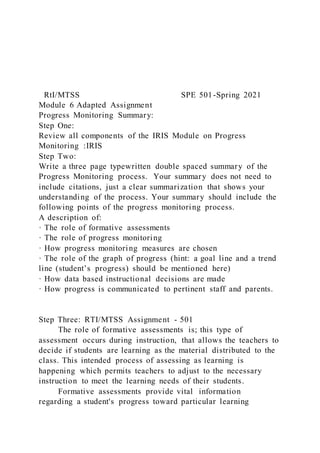 RtIMTSS SPE 501-Spr | DOCX