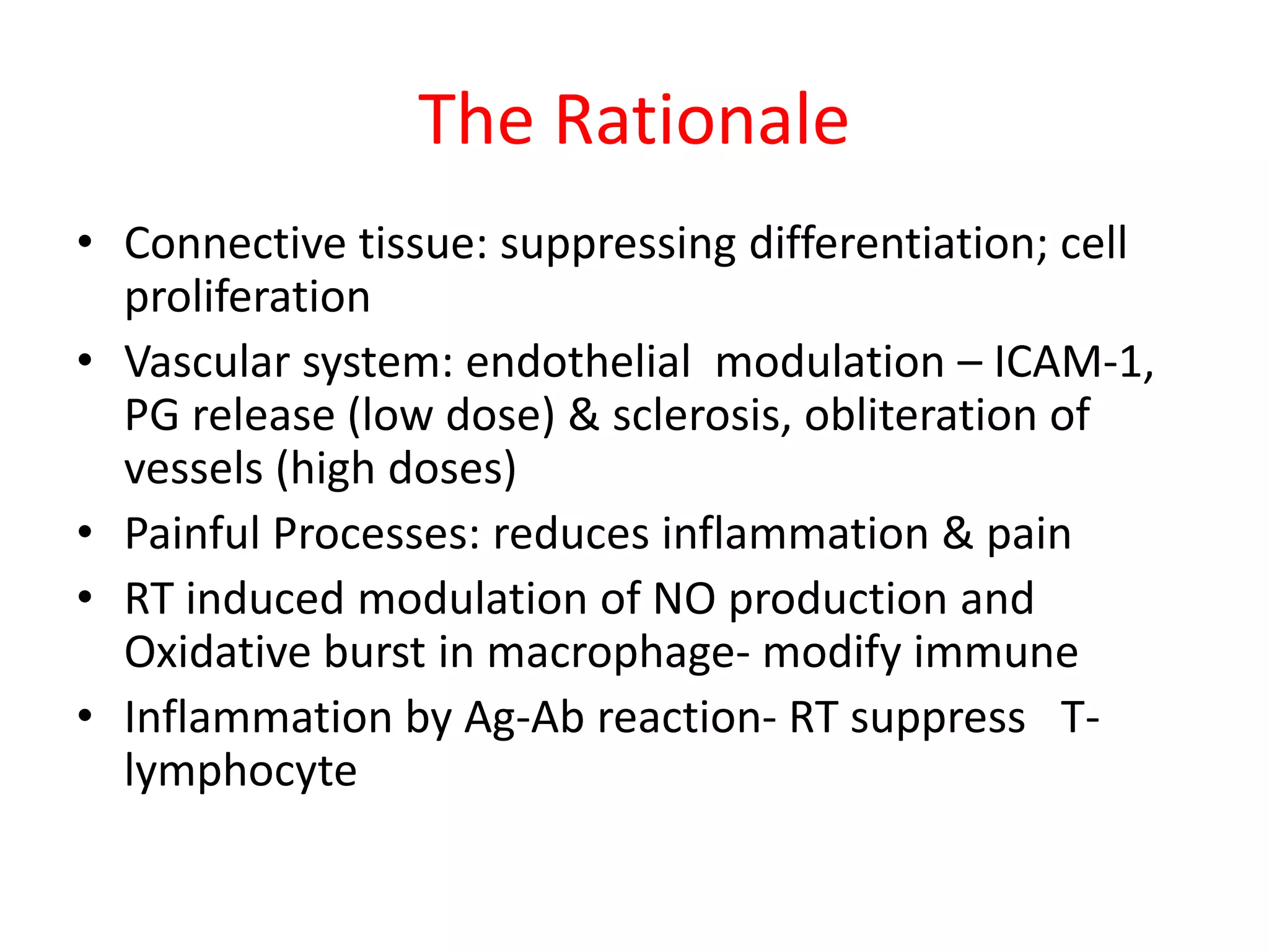 Radiotherapy in benign disease. | PPTX