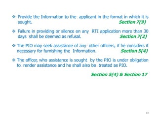J&K RTI Act 2009 | PPTX