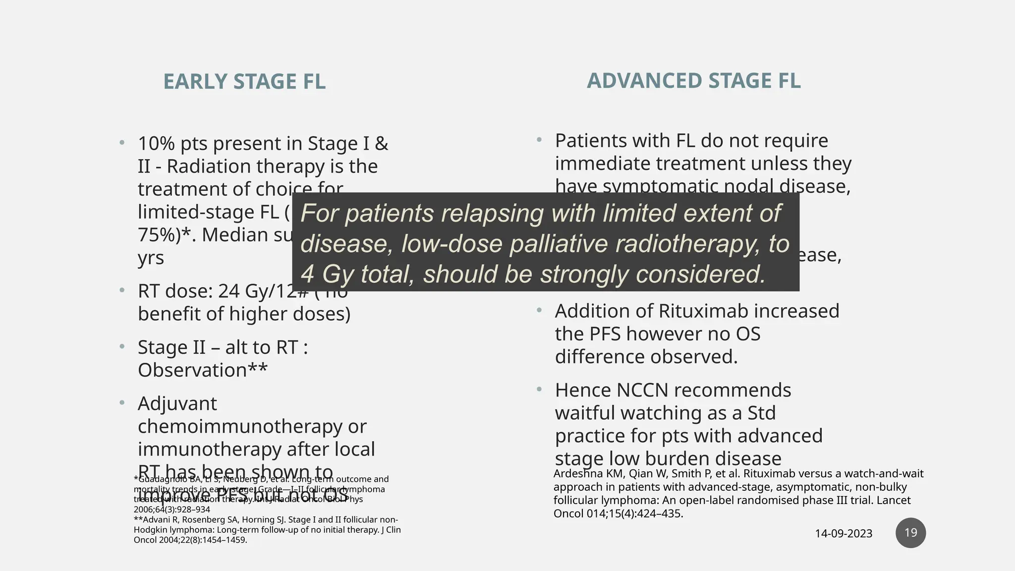 Radiation therapy in non hl , the treatment aspects , risk factors and ...