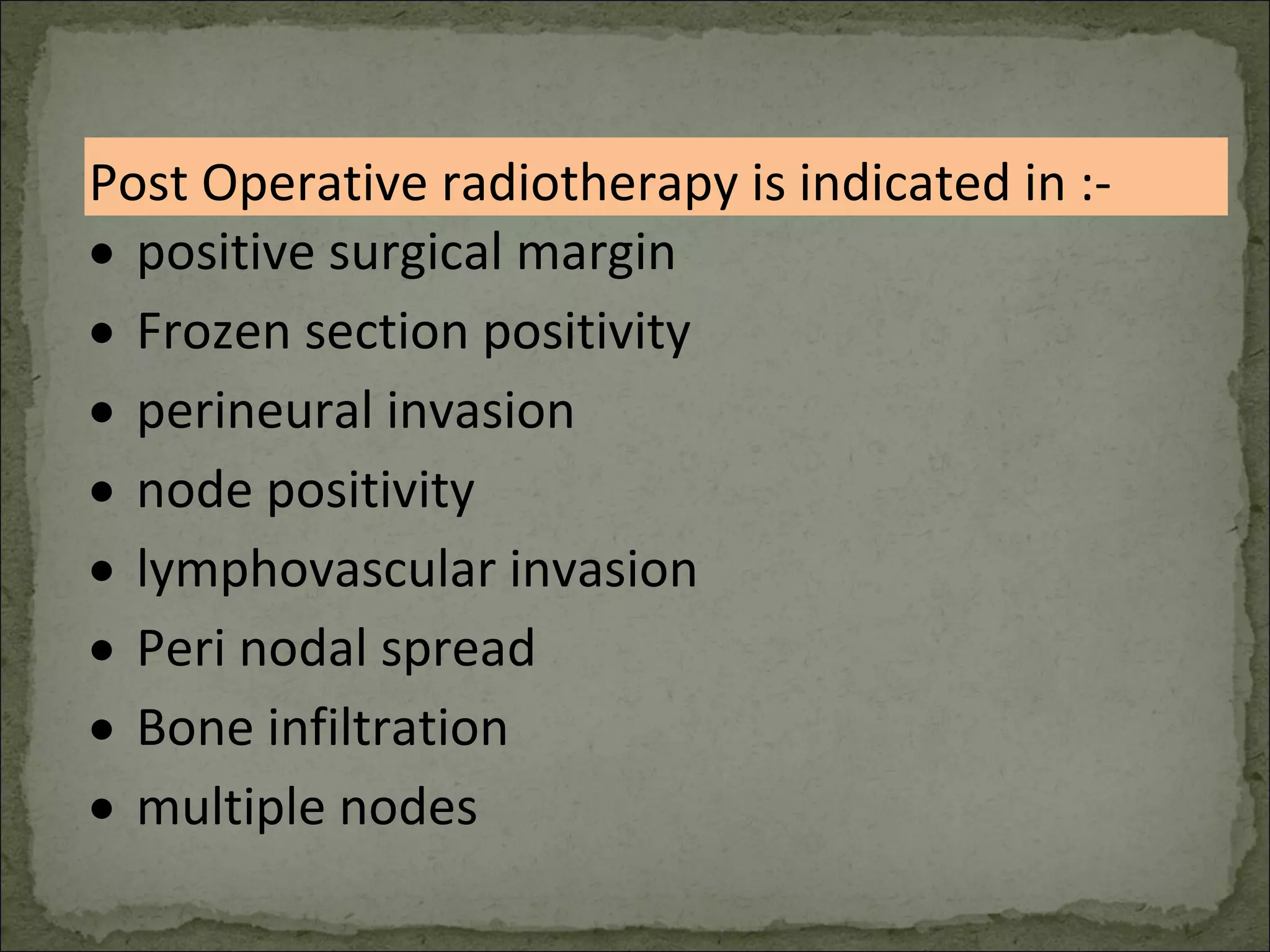 Radiation Therapy in Oral Cancer 2018 | PPT