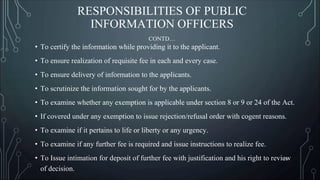 Duites and Responsibilities of Public Information Officer under the ...