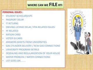 Rti presentation(itmd) | PPTX