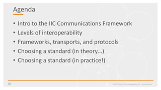 The IIC Connectivity Framework for IIoT | PPT