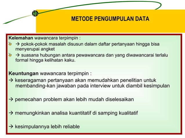 Materi Kuliah Metodologi Penelitian - Metode Pengumpulan Data | PPT