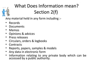 Right to Information Act | PPT