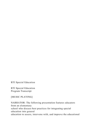 RTI Special Education .docx