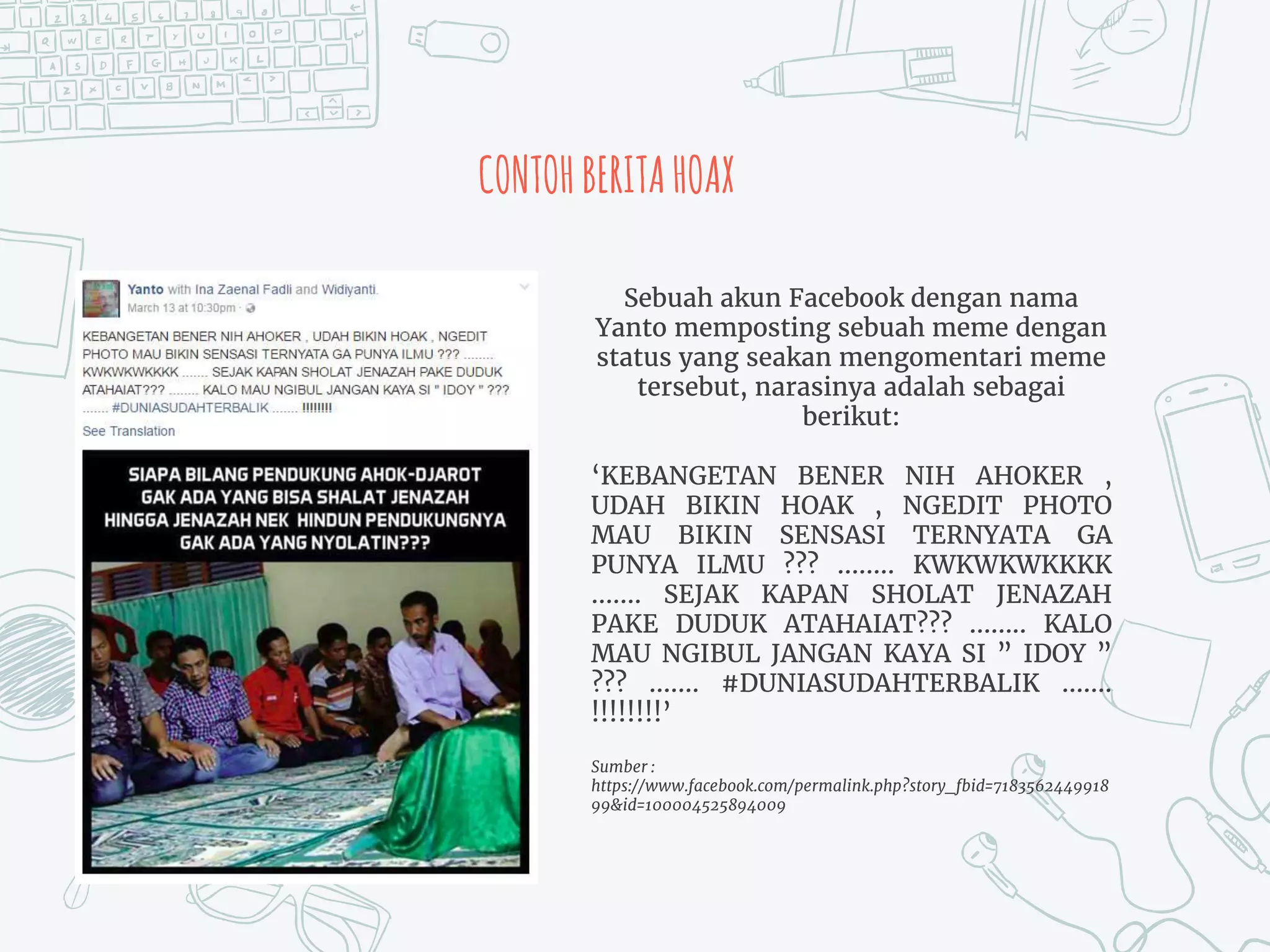 METODE IDENTIFIKASI BERITA HOAX | PPTX