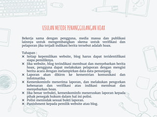 METODE IDENTIFIKASI BERITA HOAX | PPTX