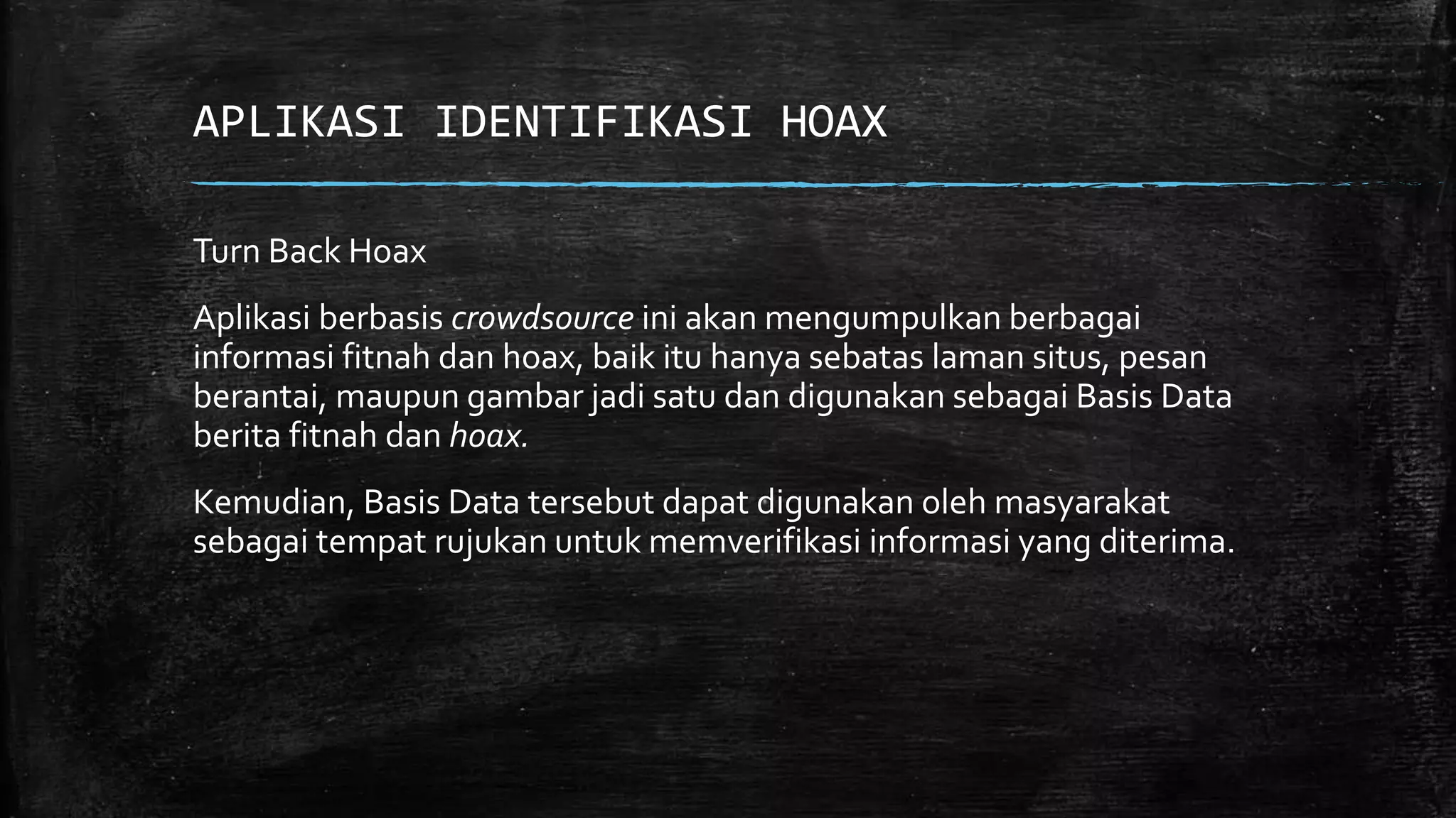 Teknik dan Metode Identifikasi Berita Fakta & Hoax | PPTX