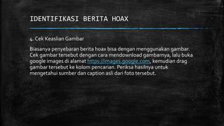 Teknik dan Metode Identifikasi Berita Fakta & Hoax | PPTX