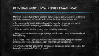 Teknik dan Metode Identifikasi Berita Fakta & Hoax | PPTX
