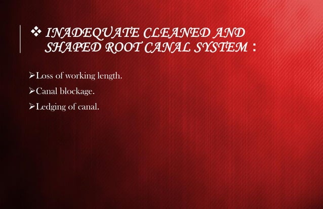 Endodontic mishaps during RCT | PDF | Dental Health | Diseases and ...