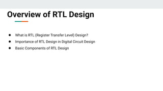 RTL Design Methodologies_Object Automation Inc | PDF | Programming Languages | Computing