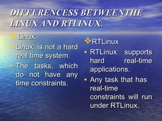 RT linux | PPT
