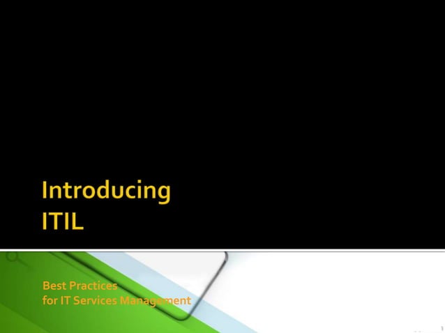 Introducing ITIL | PPTX