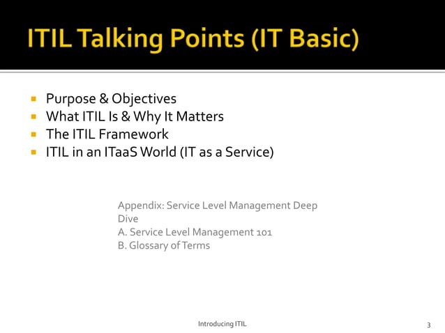 Introducing ITIL | PPT