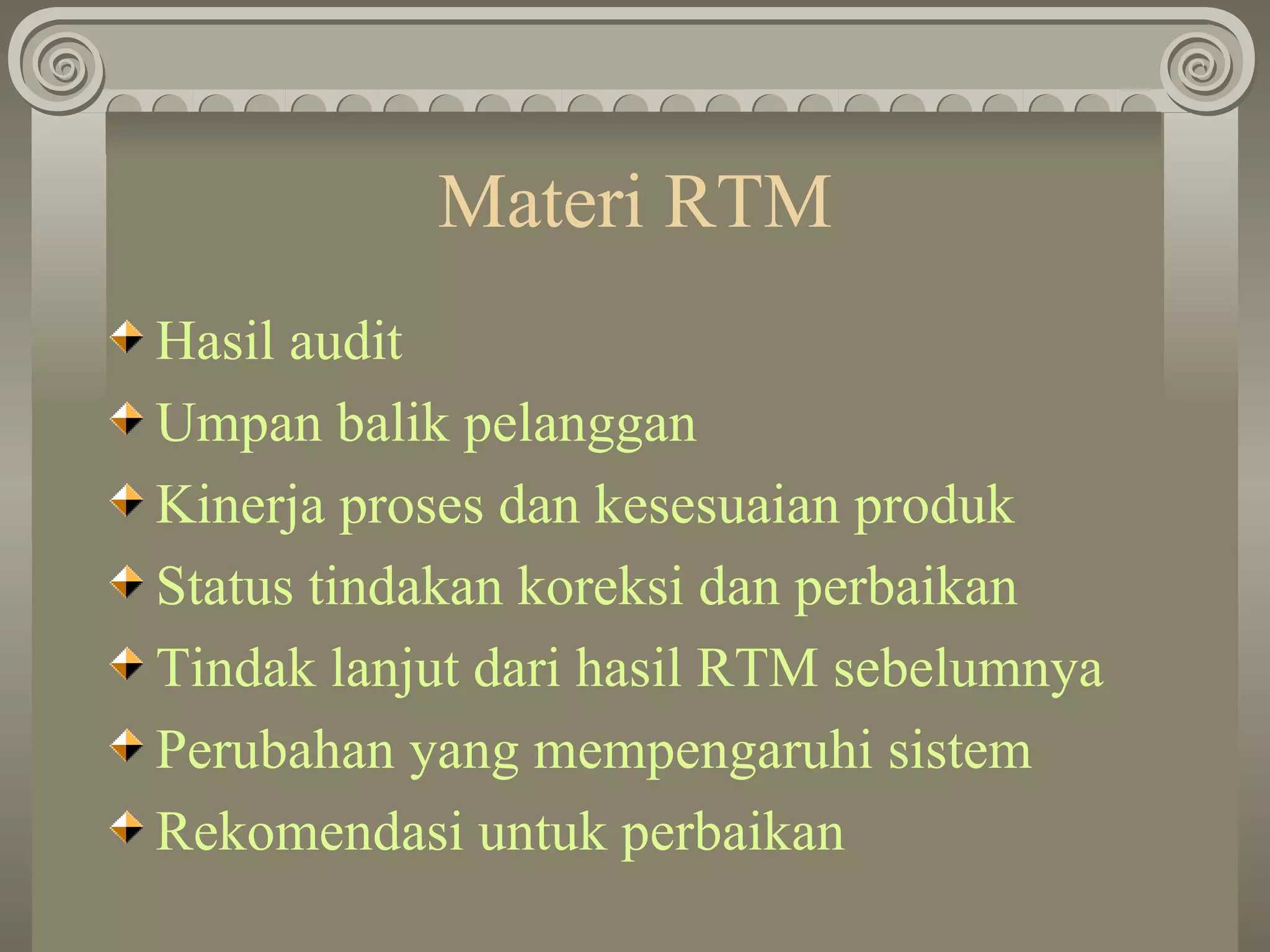 Rapat Tinjauan Manajemen | PPT