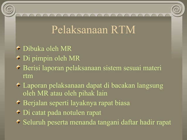Rapat Tinjauan Manajemen | PPT