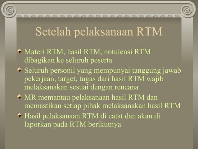 Rapat Tinjauan Manajemen | PPT