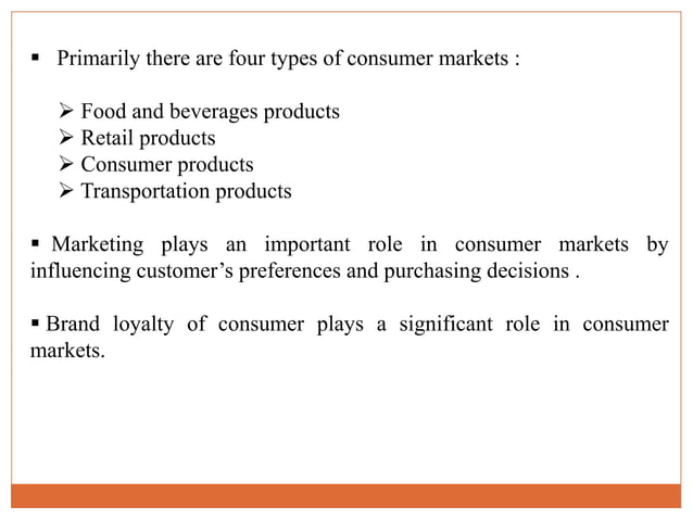 Consumer Market and Business Market | PPTX | Marketing and Advertising ...