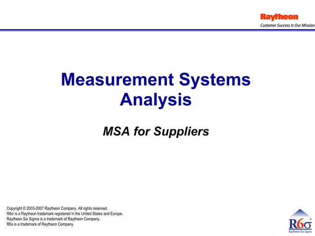 Measure System analysis and Gauge repeatability and reproducibility ...