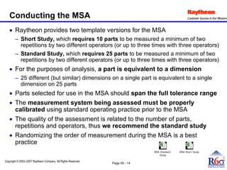 Measure System analysis and Gauge repeatability and reproducibility ...