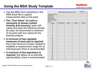 Measure System analysis and Gauge repeatability and reproducibility ...