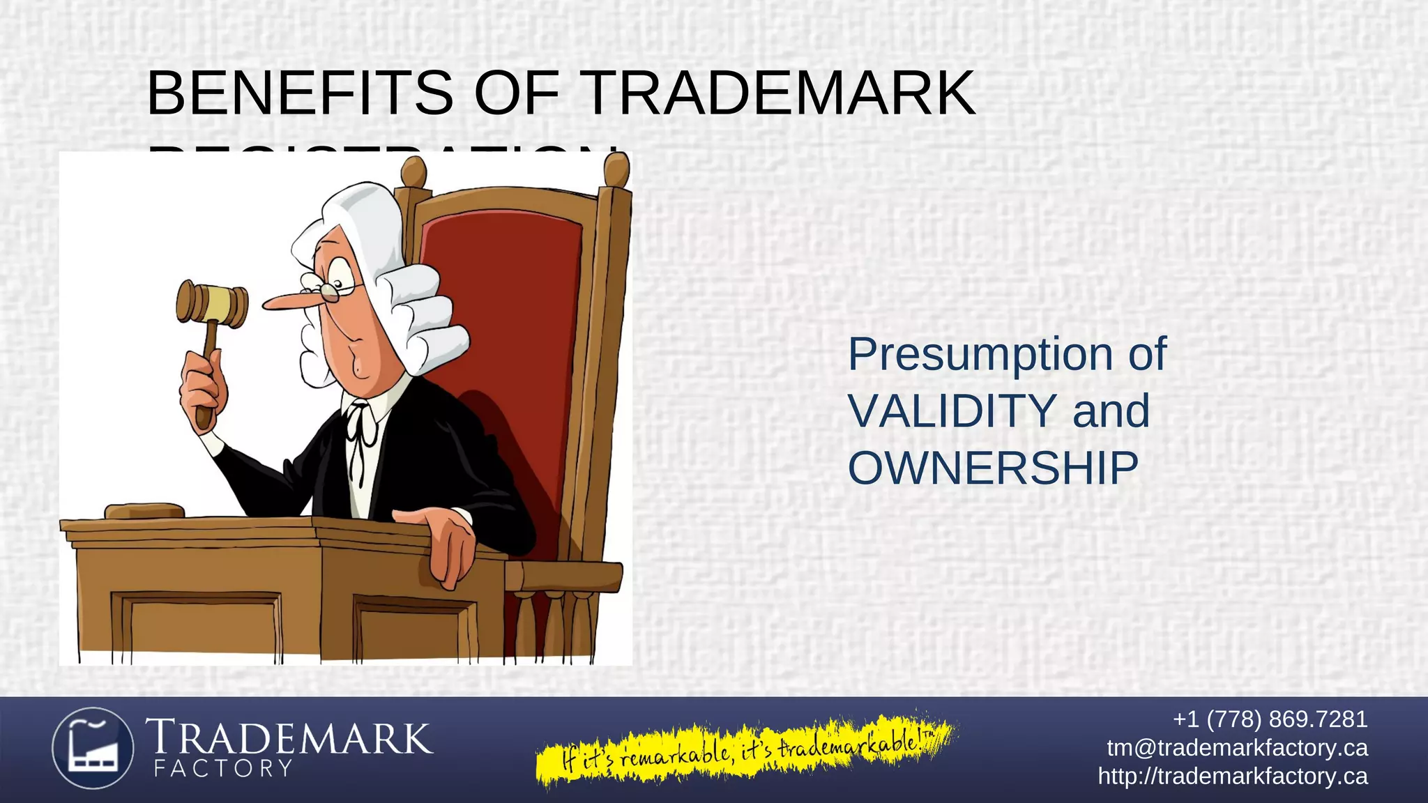 Benefits of Trademark Registration | PPT