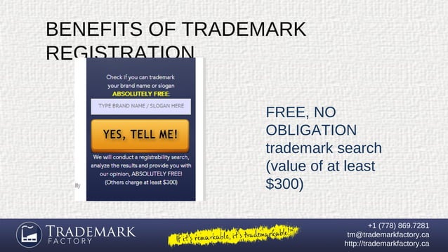 Benefits of Trademark Registration | PPT