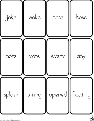 1st Grade Unit 4-1 spelling for Pelican was Hungry | PDF