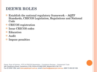 RTO And CRICOS Registration Seminar | PPT