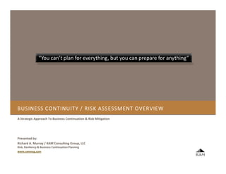 RTO Business Continuity Model [Compatibility Mode] | PPT
