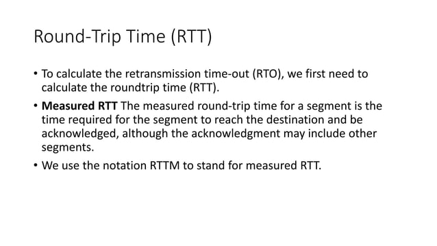 RTO Calculation (1)(1)(1).pptx | Computer Networking | Computing
