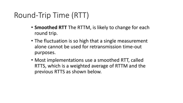RTO Calculation (1)(1)(1).pptx | Computer Networking | Computing