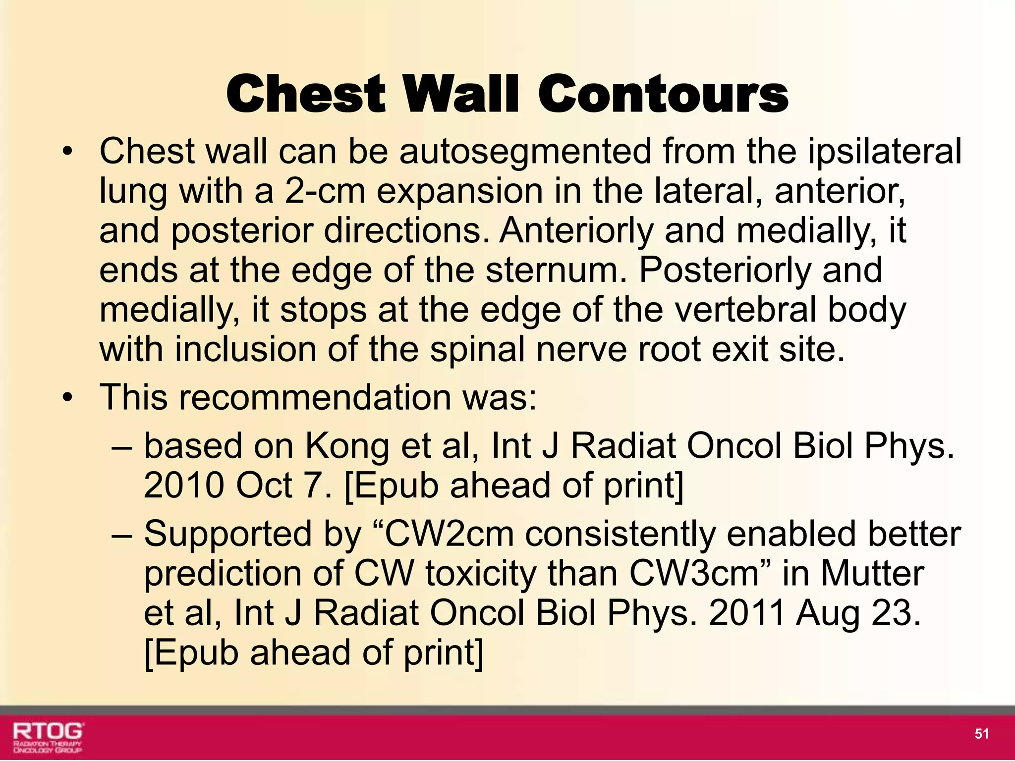 RTOG 1106 OAR Atlas Thoracic Radiation Therapy.ppt