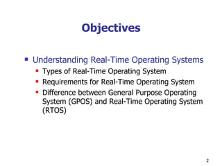 Introduction to Real-Time Operating Systems | PPT