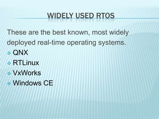 Rtos | PPT