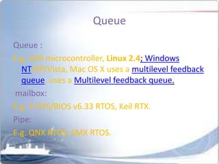 REAL TIME OPERATING SYSTEM | PPTX